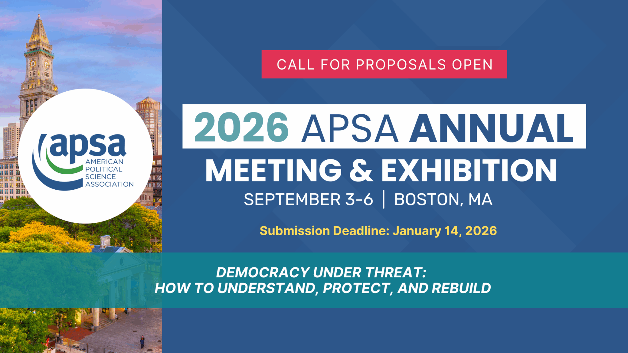 Annual Meeting & Exhibition - American Political Science Association (APSA)